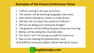 100 Powerful Examples of Future Continuous Tense and Structure ...